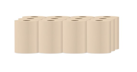 H045 - Papier à Main brun cascades - 12 rouleaux/425' – Distribution Daki