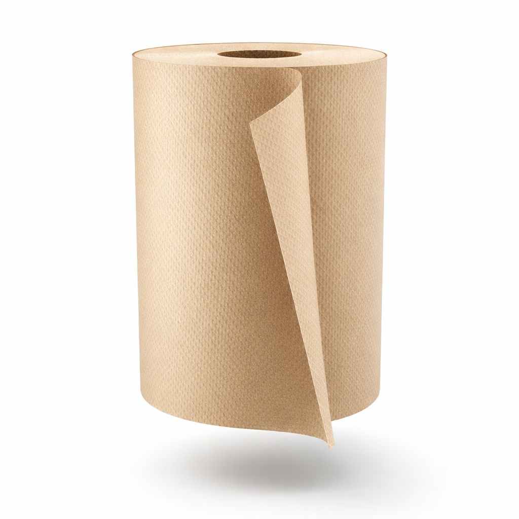 H045 - Papier à Main brun cascades - 12 rouleaux/425' – Distribution Daki